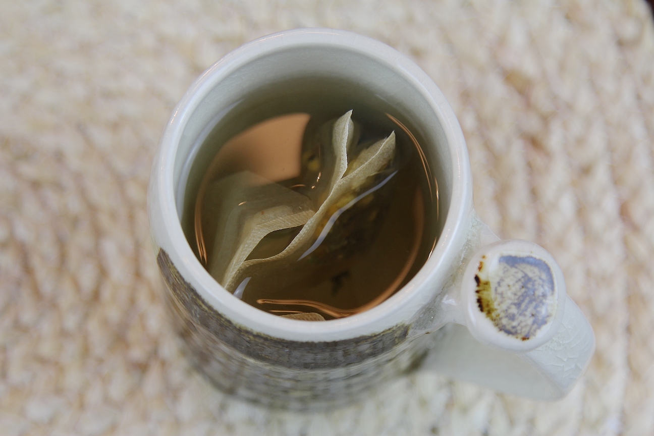 How to make a savory cup of tea using dry herbs. - Simple Joyful Food