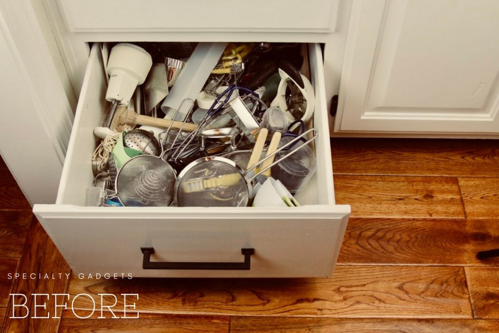How to organize your kitchen gadget drawer. - Simple Joyful Food